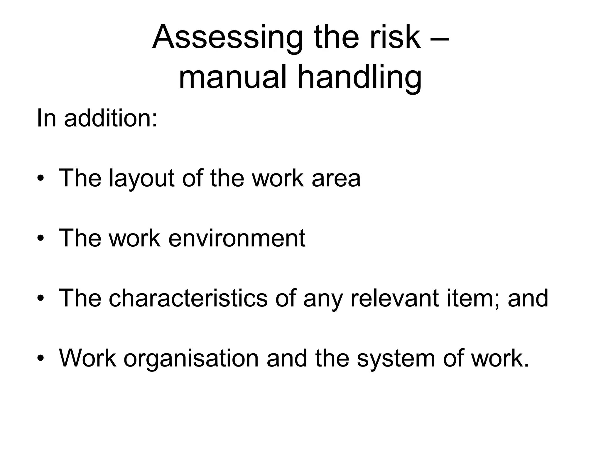 Manual handling & safety signage | PDF