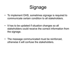 Manual handling & safety signage | PDF