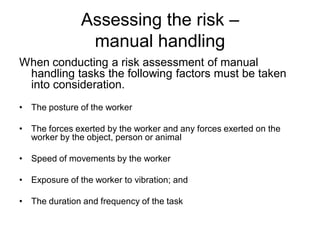 Manual handling & safety signage | PDF