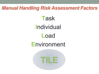 Manual Handling Safety Training | PPTX