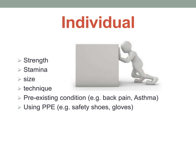 Manual Handling Safety Training | PPTX | Physical Therapy | Wellness
