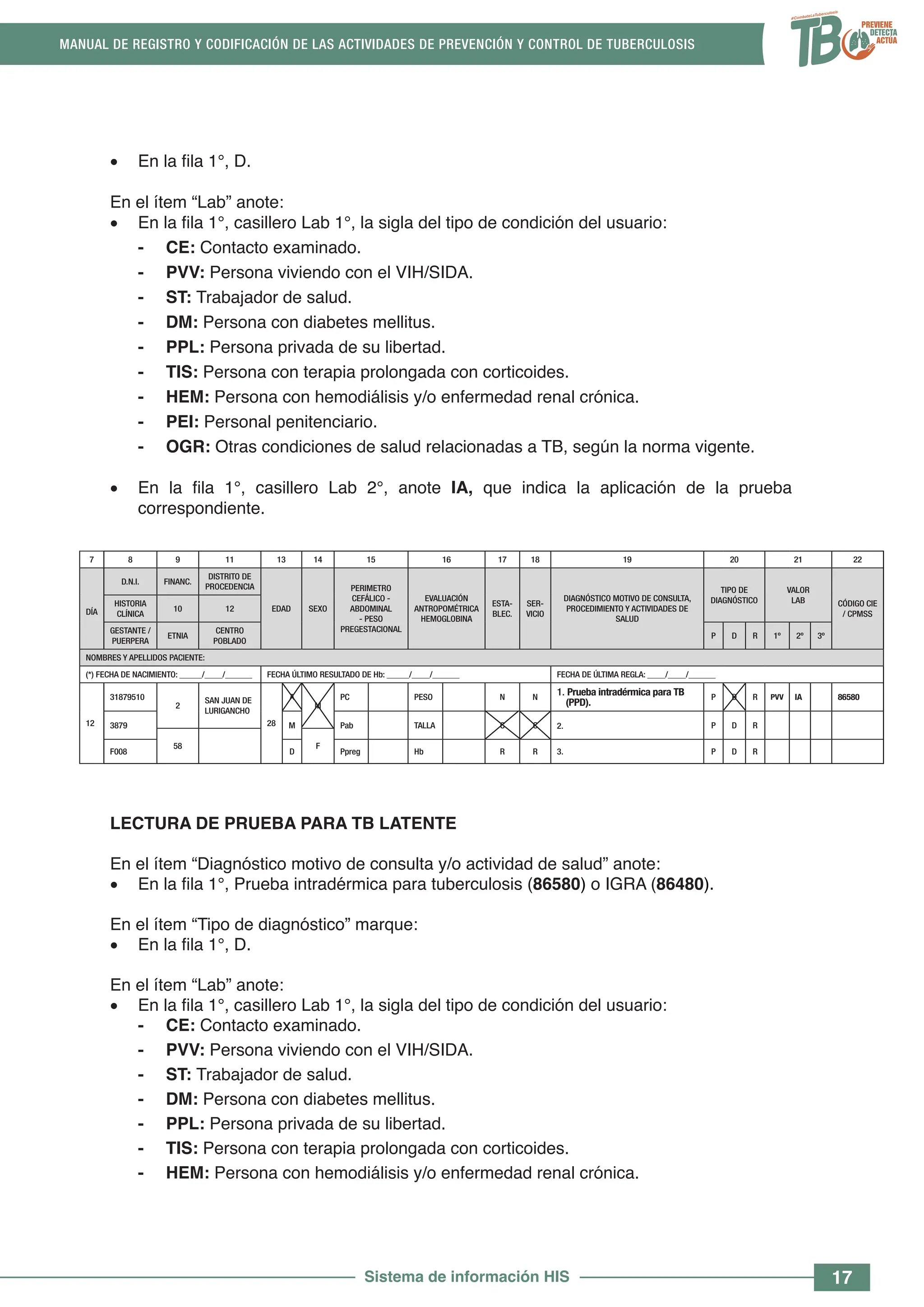 Manual_HIS_de_TB_Julio 2024-1.p huantadf | PDF | Infectious Diseases ...