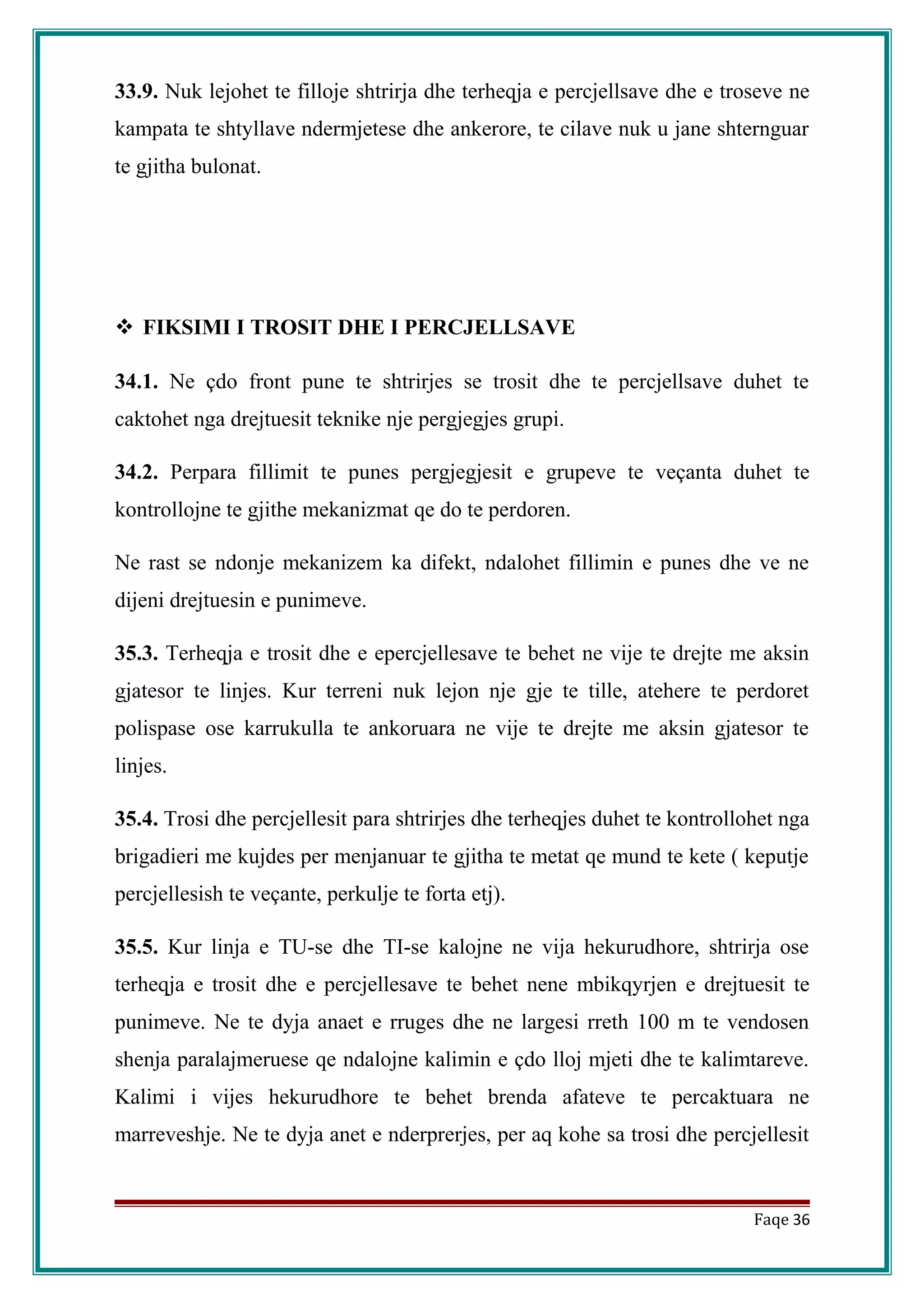 Manuali i punes ndertimin e linjave dhe nst te tensionit te larte shqip ...