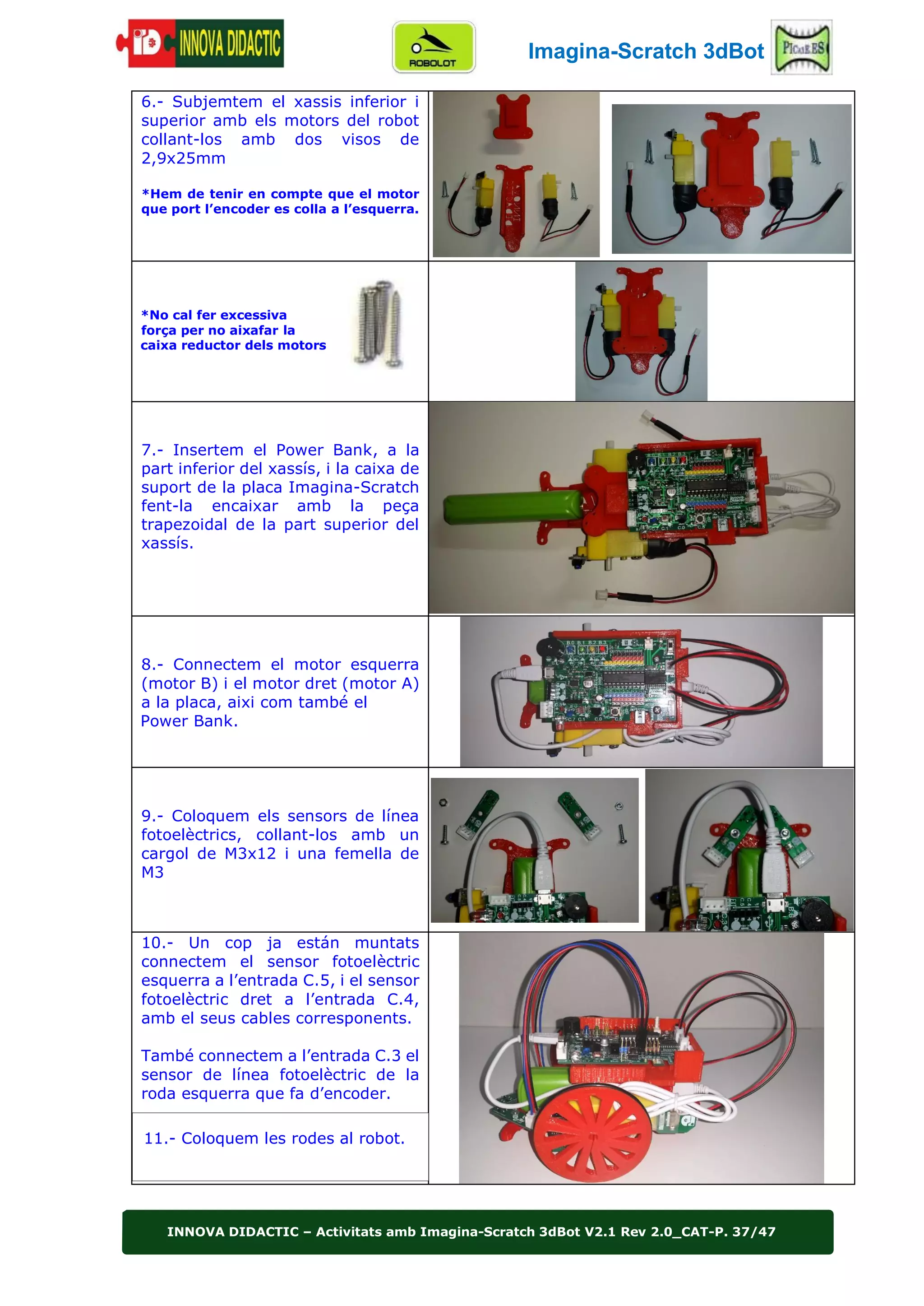 Manual imagina scratch-3d_bot_v2.1_rev3.0_cat | PDF