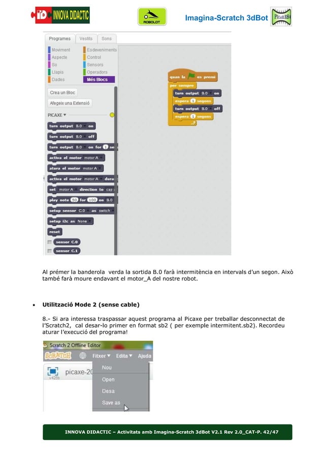 Manual imagina scratch-3d_bot_v2.1_rev3.0_cat | PDF