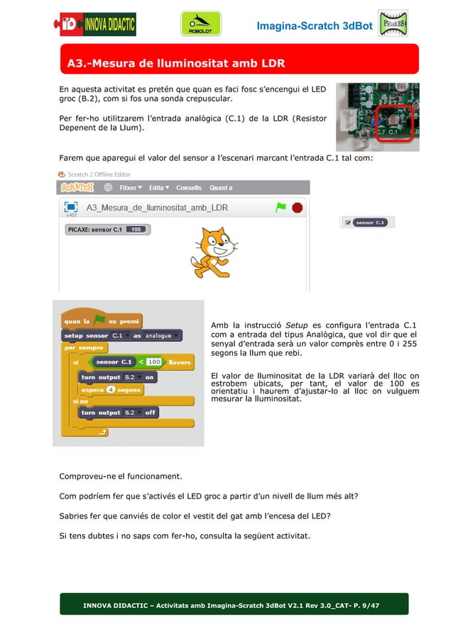 Manual imagina scratch-3d_bot_v2.1_rev3.0_cat | PDF