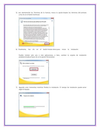 Manual instalacion office | PDF | Computing | Technology & Computing