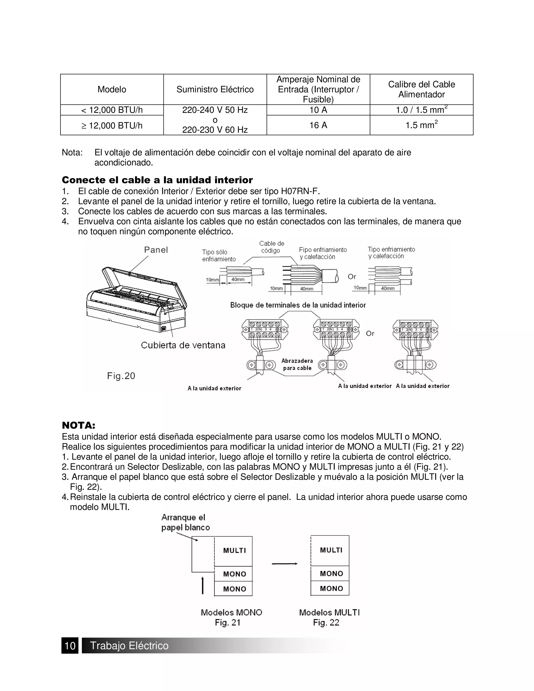 Manual instalacion aire acondicionado tipo minisplit | PDF