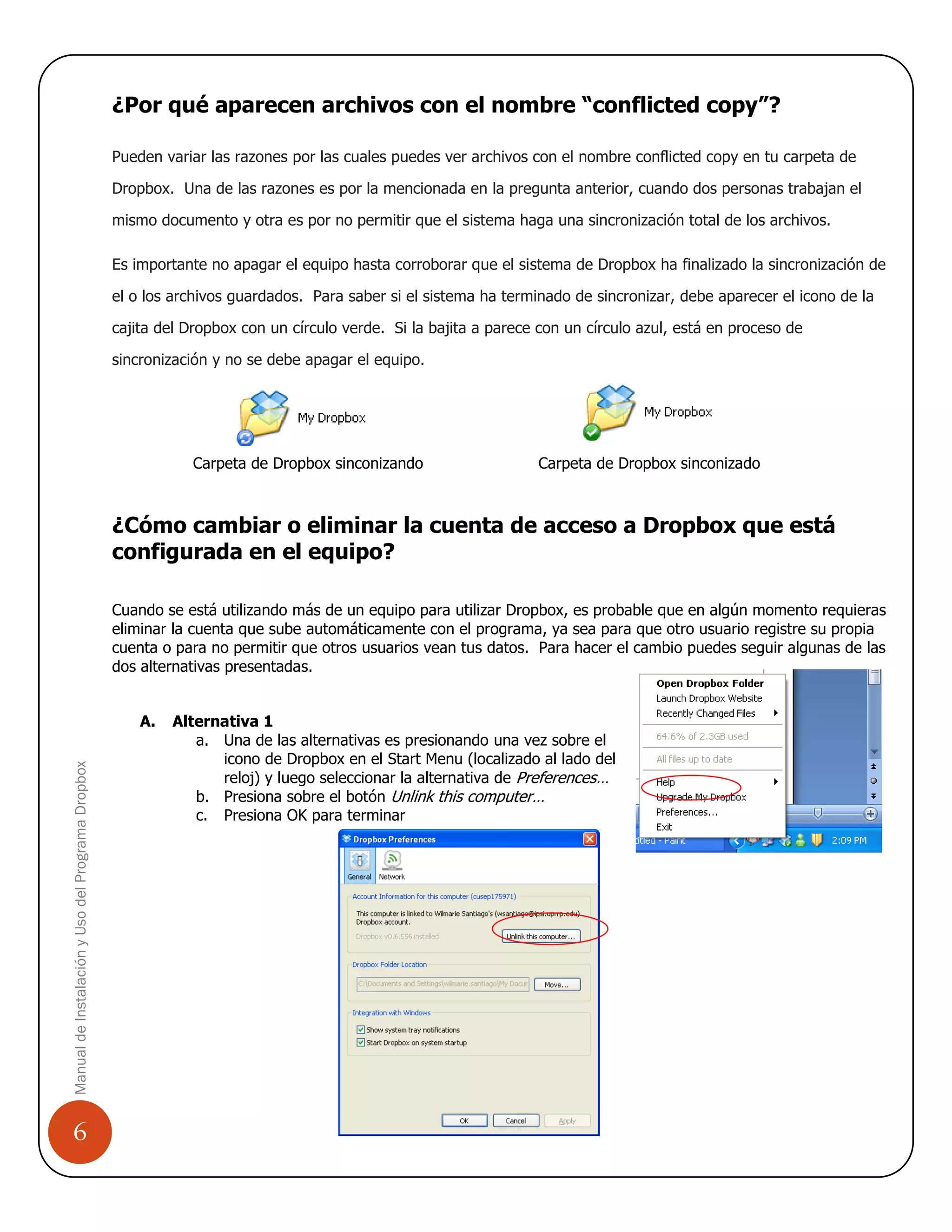 Manual de instalación y uso dropbox | PDF | Computer Software and ...