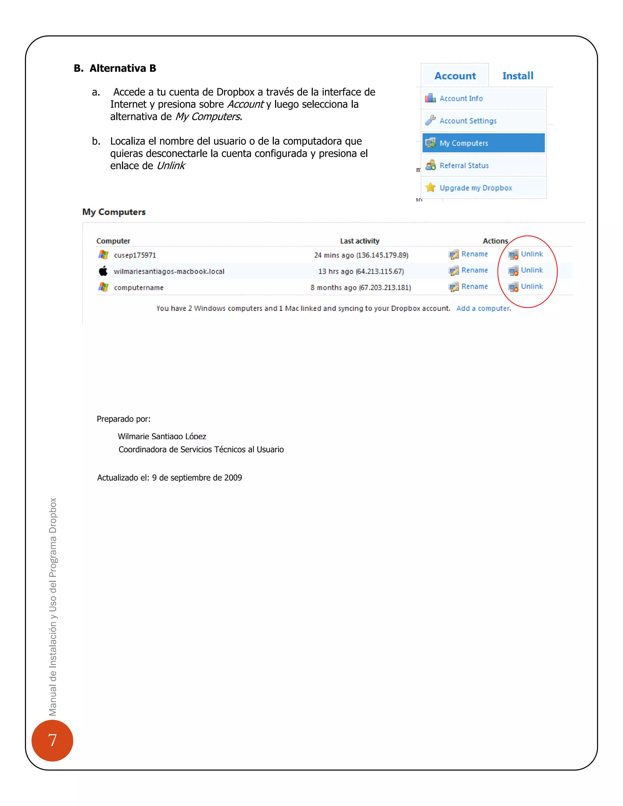 Manual de instalación y uso dropbox | PDF | Computer Software and ...