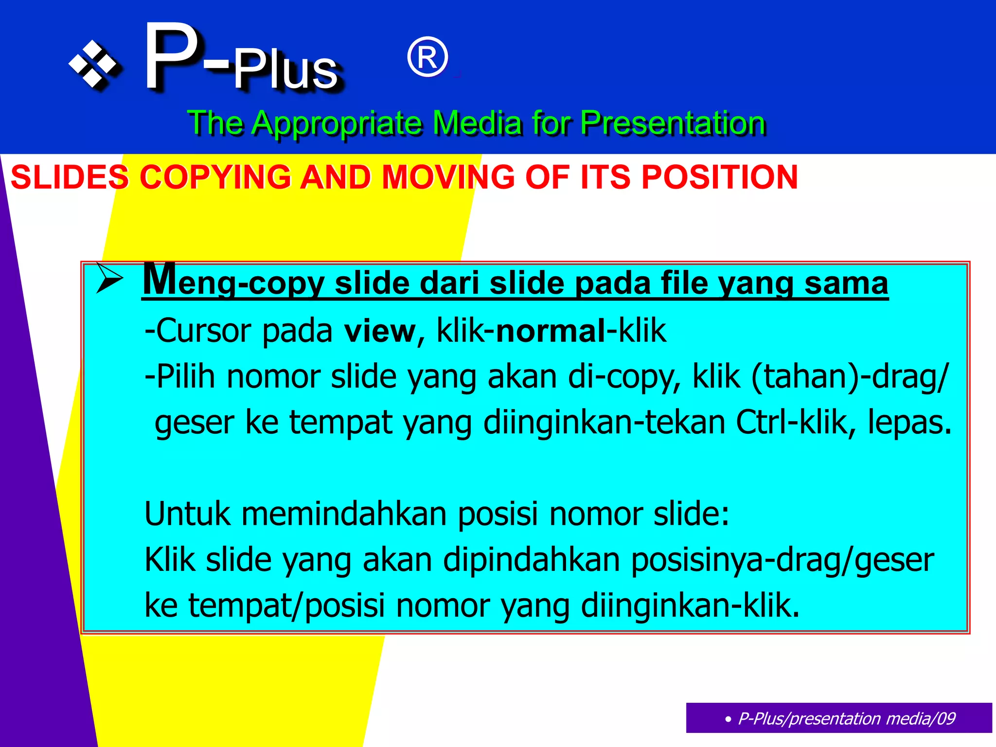Manual instruction 4 power point plus | PPT