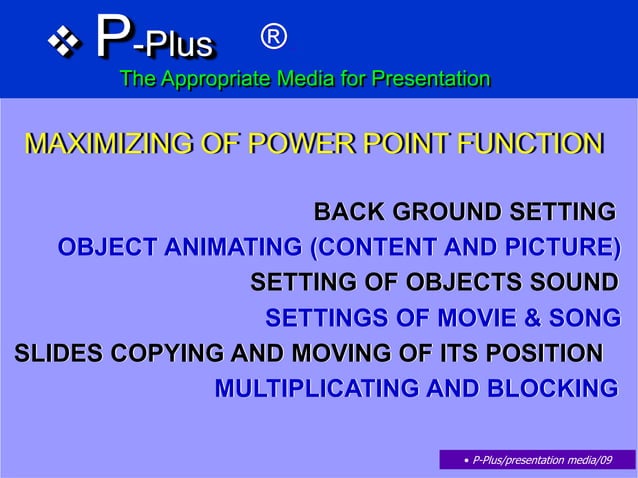 Manual instruction 4 power point plus | PPT