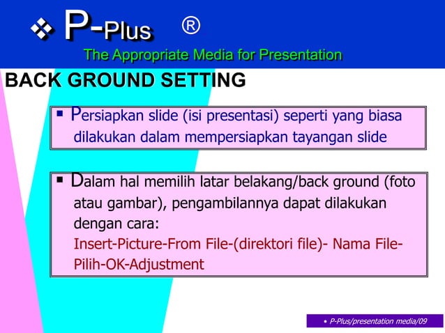 Manual instruction 4 power point plus | PPT