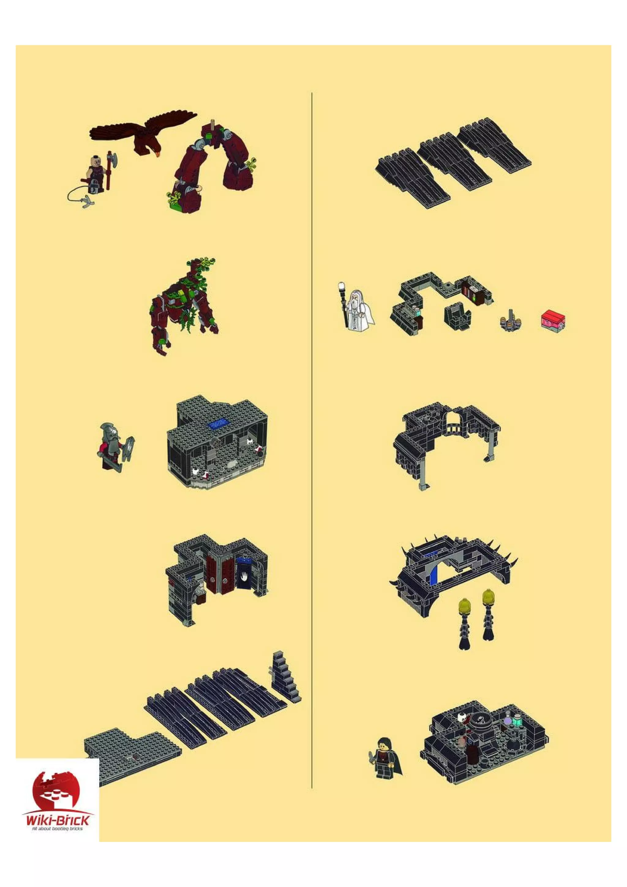 Manual Instruction for LEPIN 16010 Tower Lord of the Rings - Compatible ...