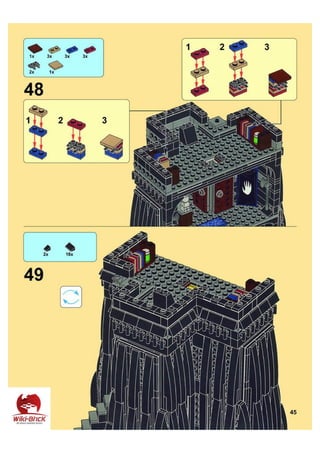 Manual Instruction for LEPIN 16010 Tower Lord of the Rings - Compatible ...