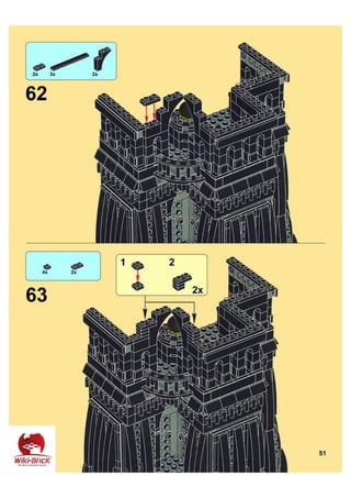 Manual Instruction for LEPIN 16010 Tower Lord of the Rings - Compatible ...