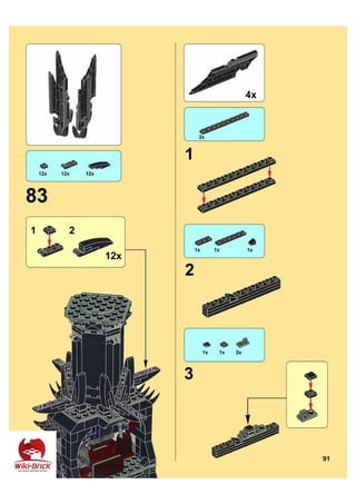 Manual Instruction for LEPIN 16010 Tower Lord of the Rings - Compatible ...