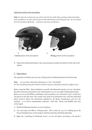 Manual interphone 20_bt_20helmet | PDF