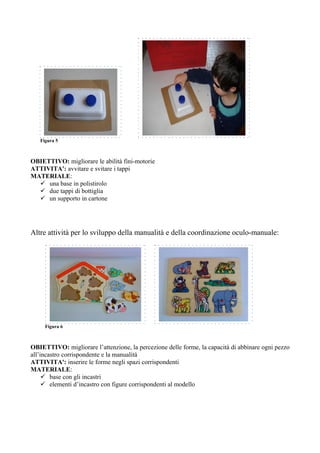 Manualita grosso e fine motoria b | PDF | Woodworking | Arts and Crafts