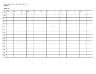 Manual jadual waktu guru | DOCX