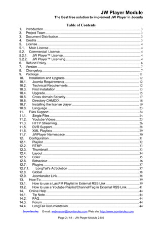 Manual jwplayer | PDF