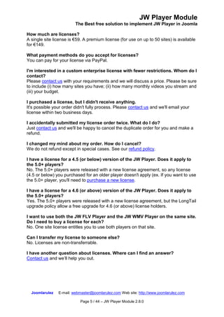 Manual jwplayer | PDF