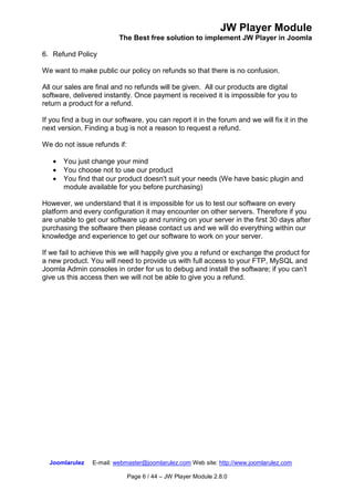 Manual jwplayer | PDF