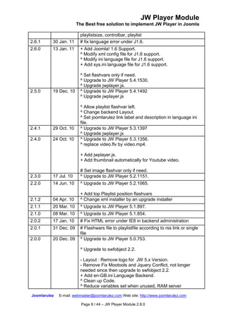 Manual jwplayer | PDF