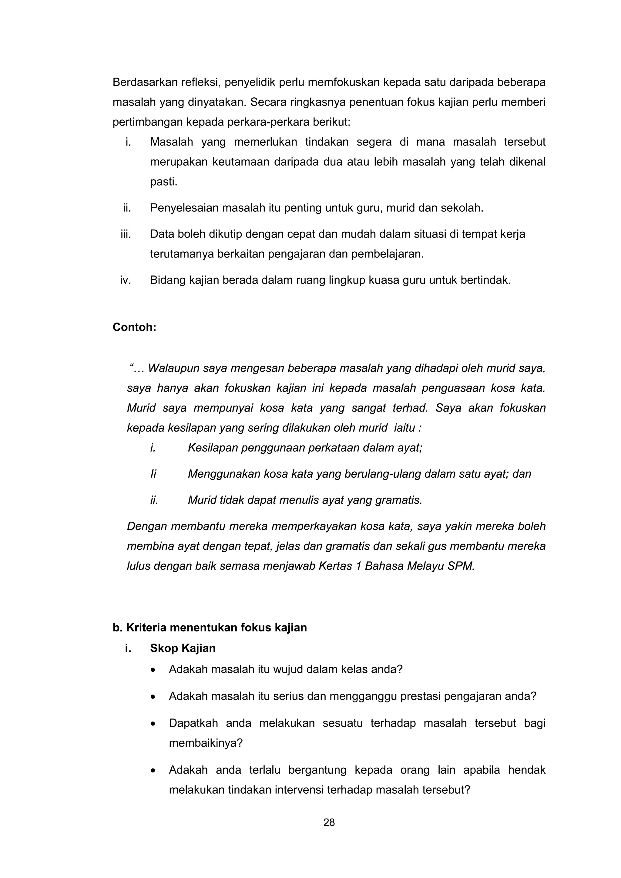 Manual kajian tindakan kpm | PDF