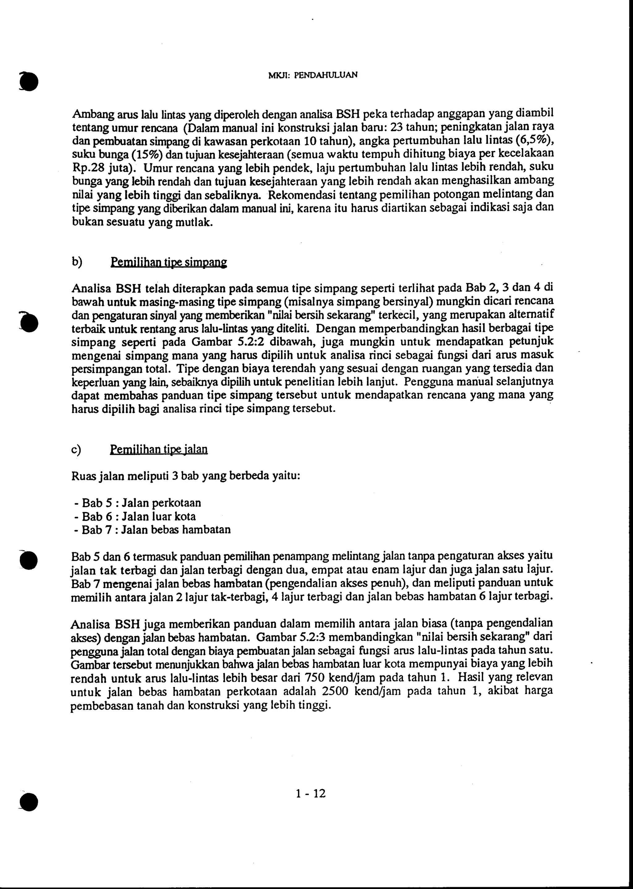 Manual Kapasitas Jalan Indonesia (MKJI) 1997 | PDF