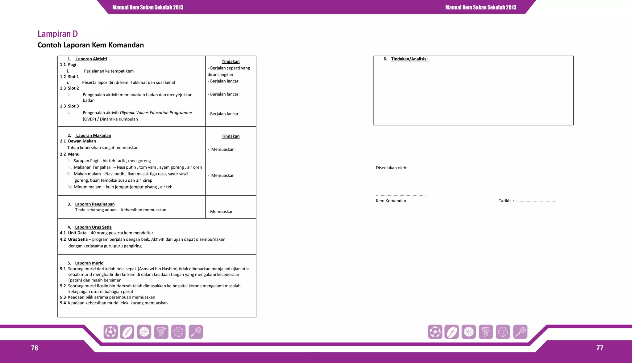 Manual kem sukan sekolah 2013 | PDF