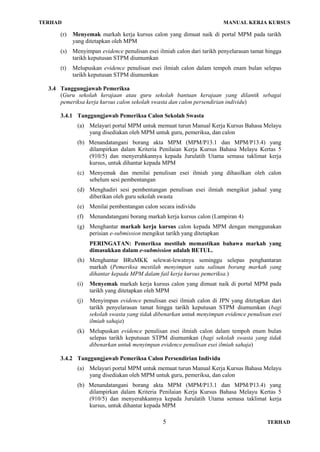 Manual kerja kursus bm p3 9105 2019 | PDF