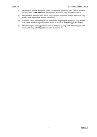 Manual kerja kursus bm p3 9105 2019 | PDF