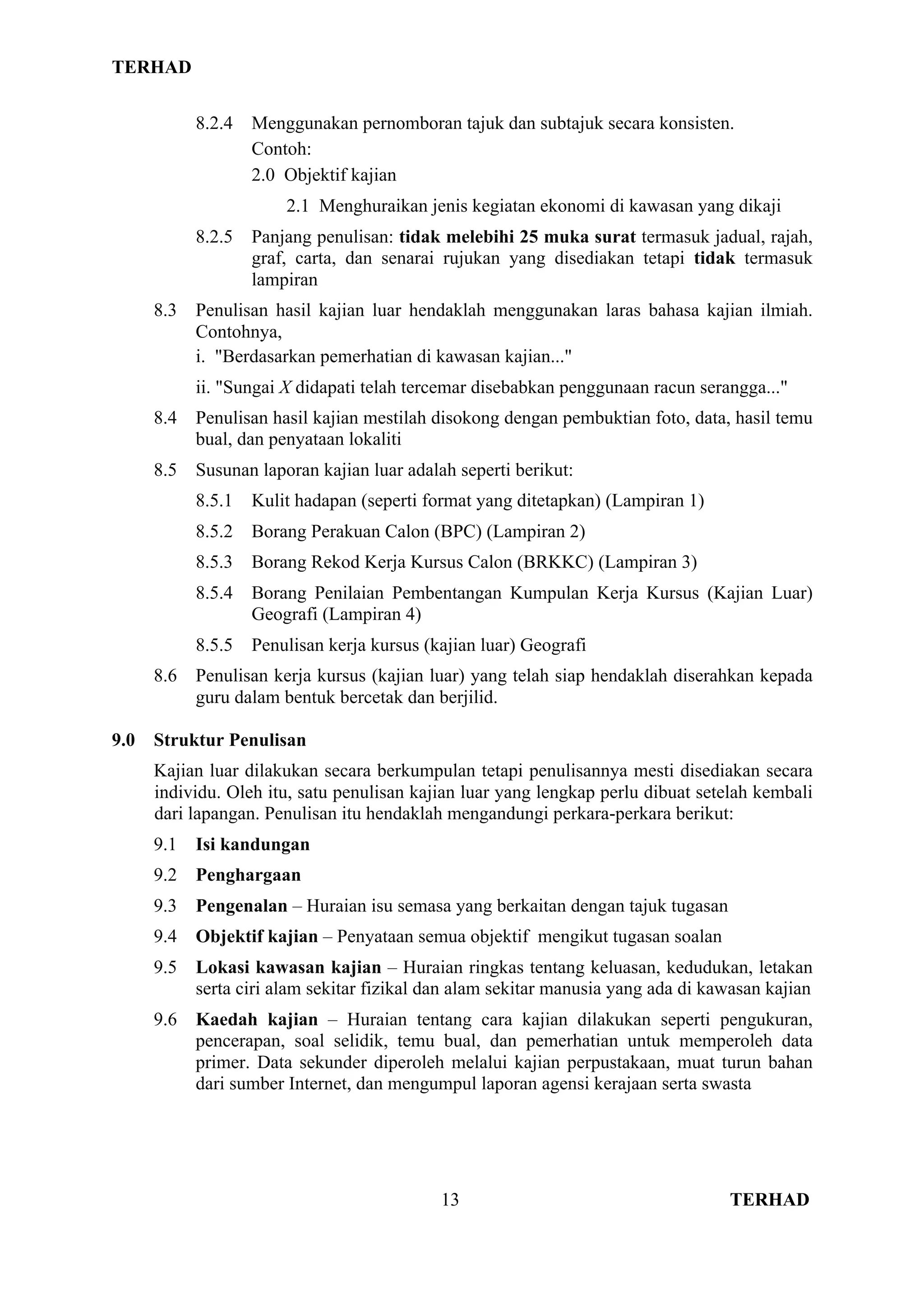 Manual kerja kursus geografi 942 4 2019 | PDF