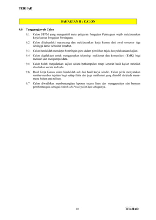 Manual kerja kursus pp 2019 | PDF