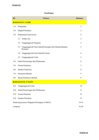 Manual kerja kursus pp 2019 | PDF