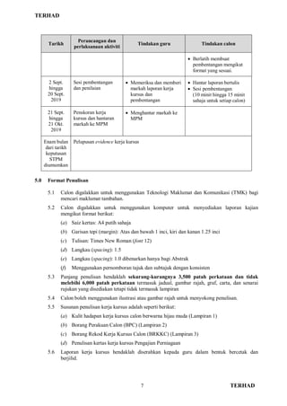 Manual kerja kursus pp 2019 | PDF
