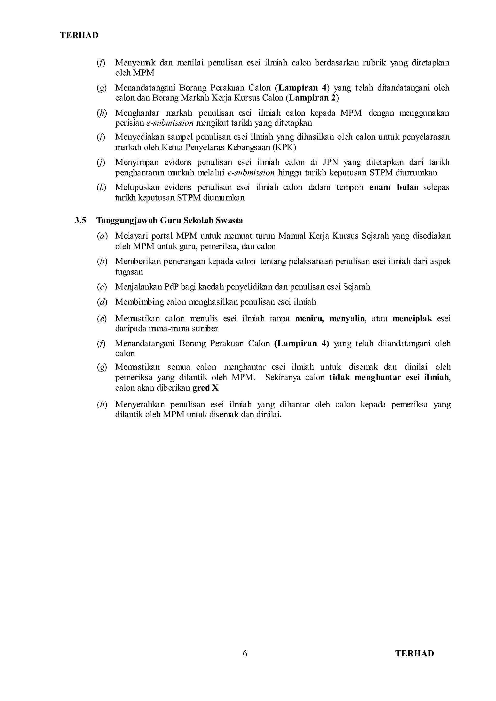 Manual kerja kursus sejarah 2019 | PDF