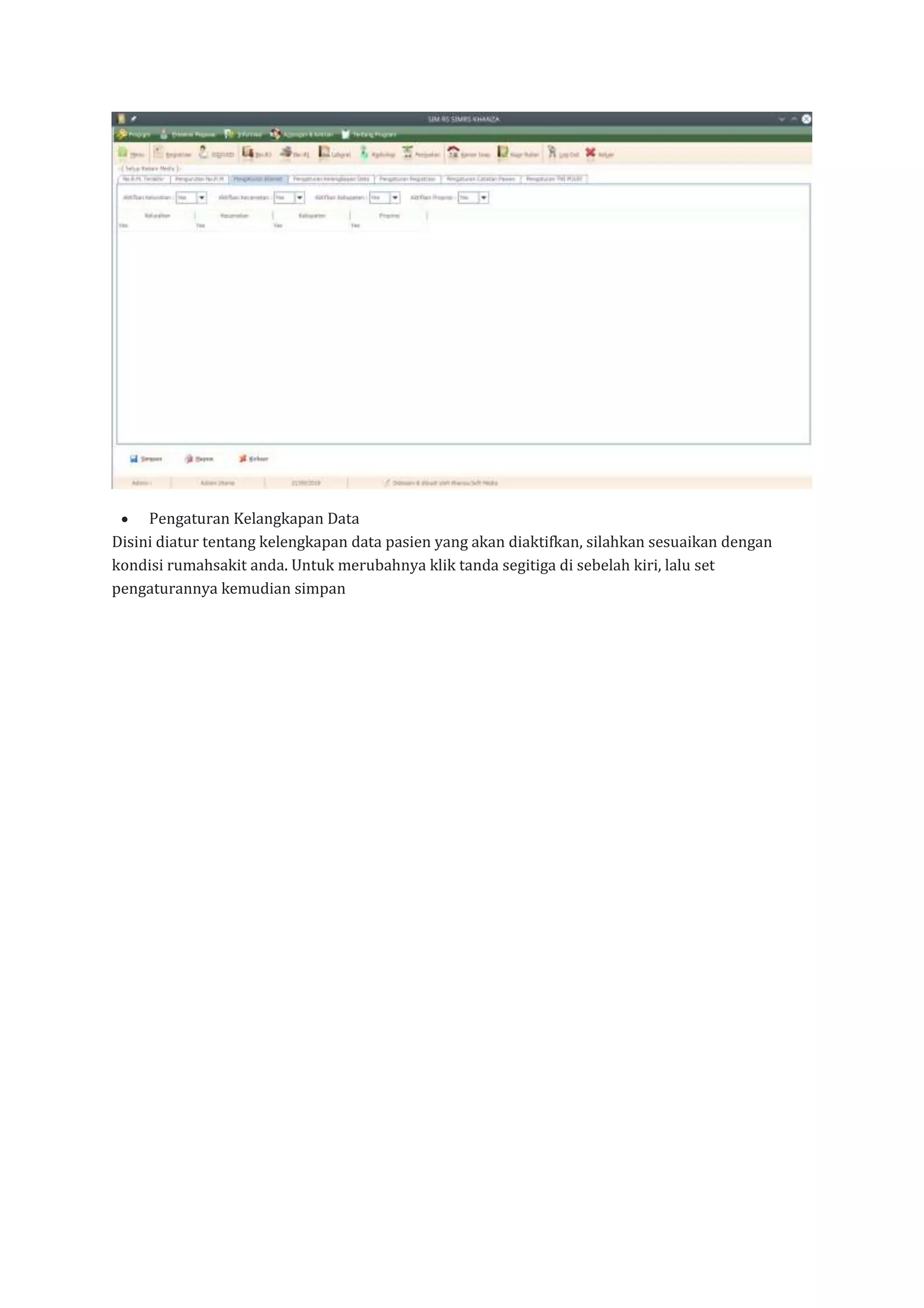 Manual khanza simrs | PDF