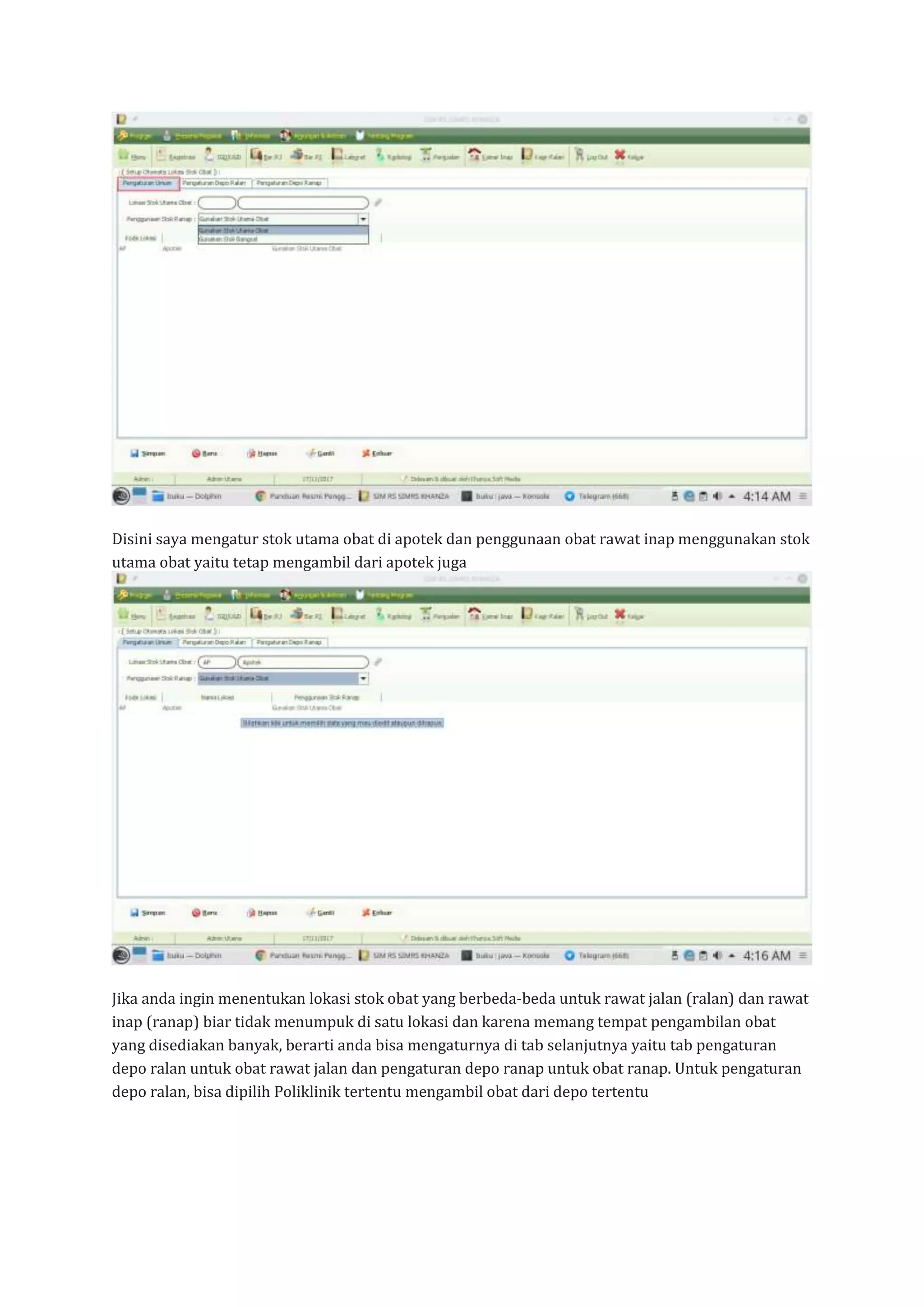 Manual khanza simrs | PDF