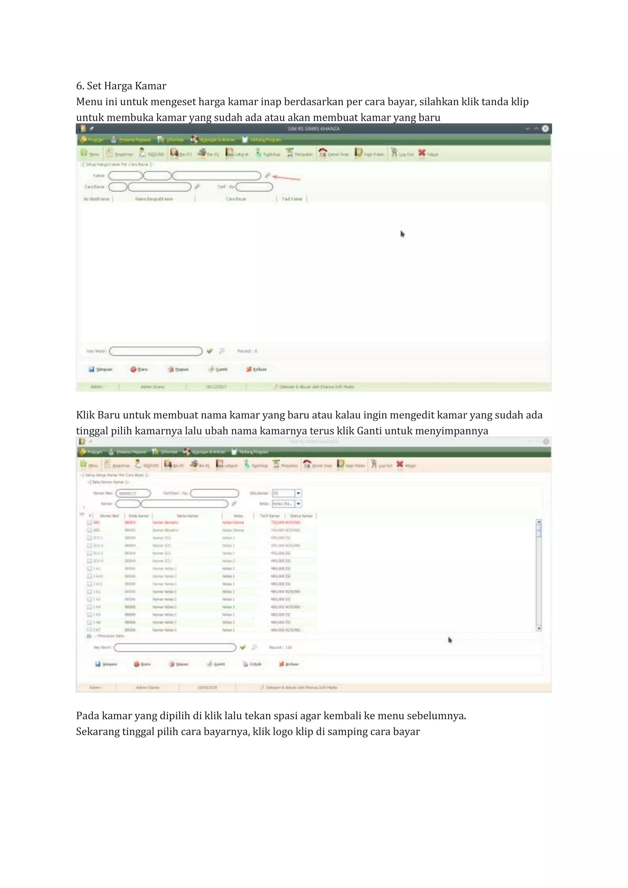 Manual khanza simrs | PDF