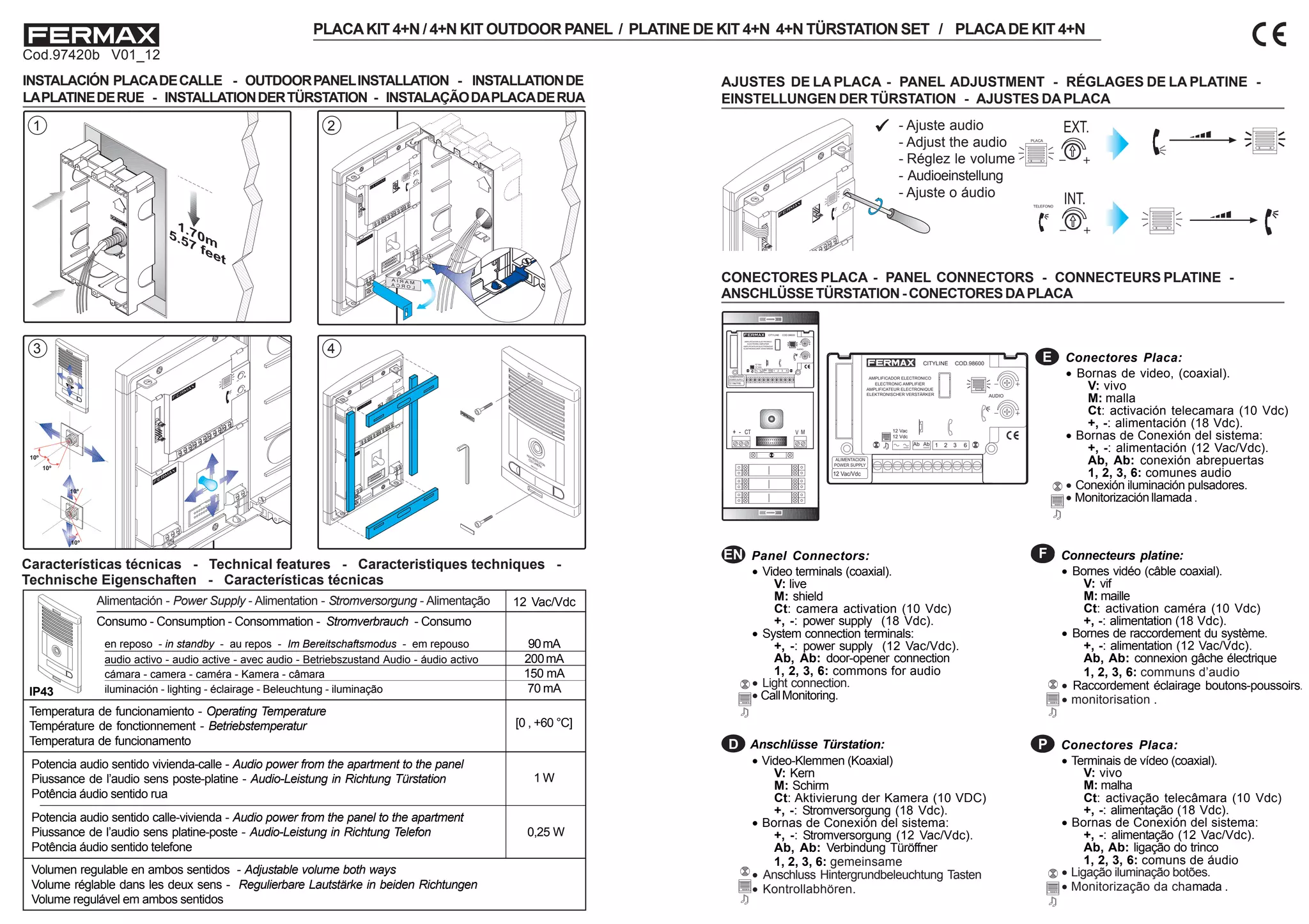 Manual kit portero city classic 4 l ref. 06335 | PPT