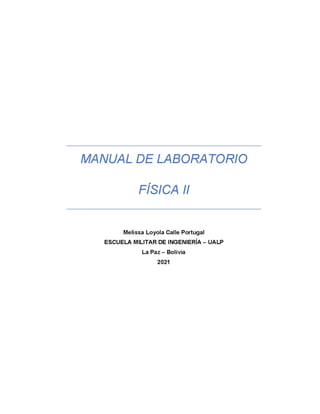 Manual lab fis ii melissa - emi | PDF