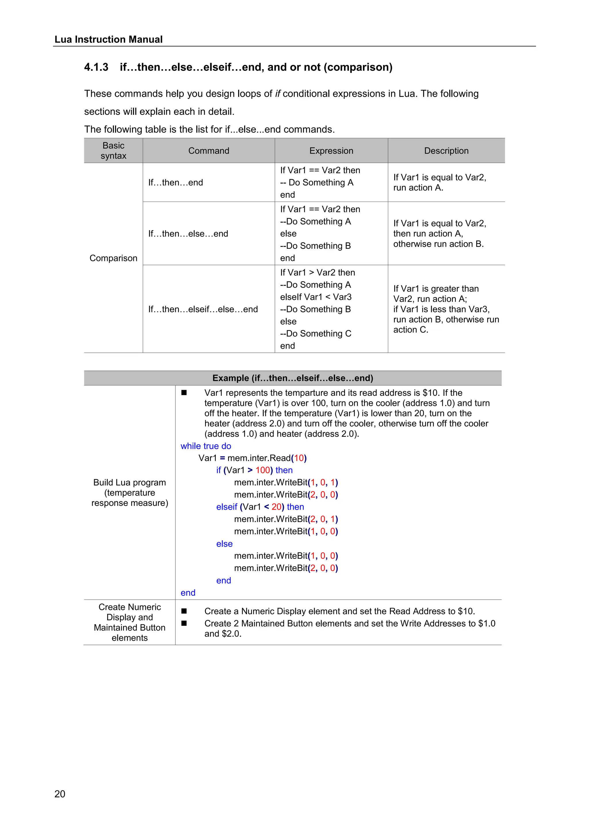 manual de programacion lua dopsoft para HMI delta | PDF