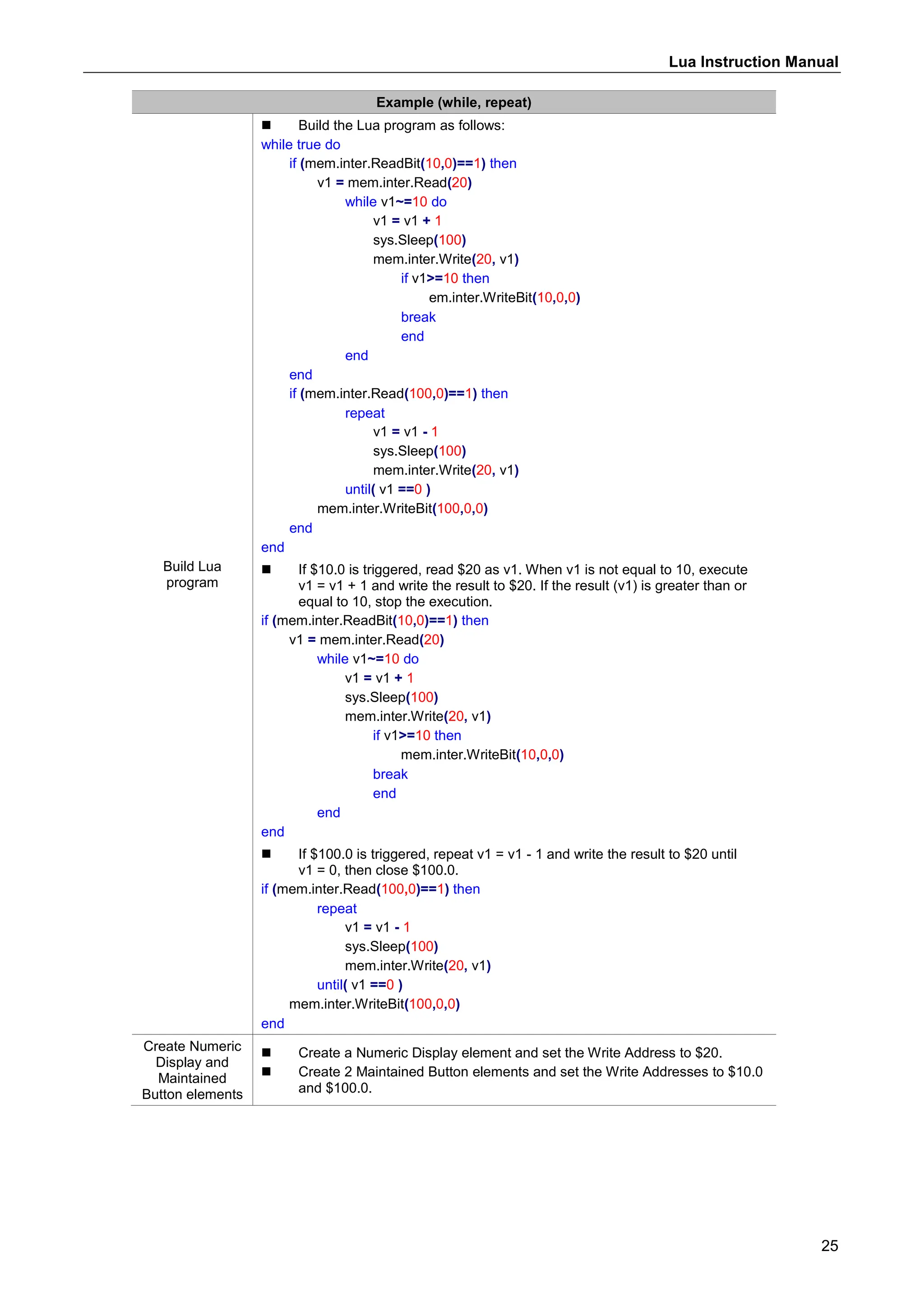 manual de programacion lua dopsoft para HMI delta | PDF