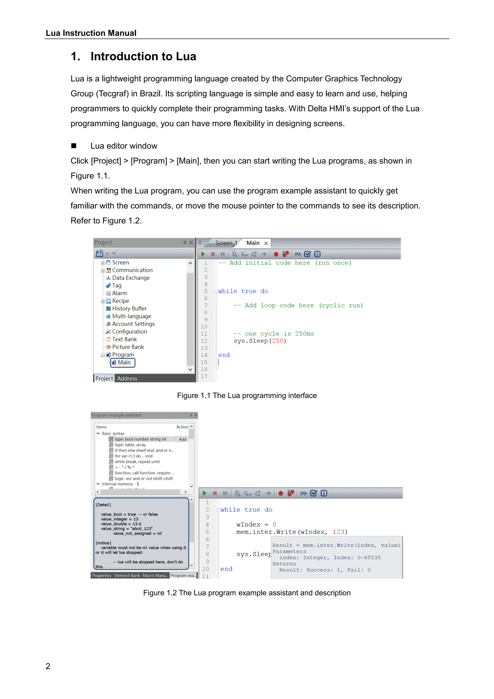 manual de programacion lua dopsoft para HMI delta | PDF