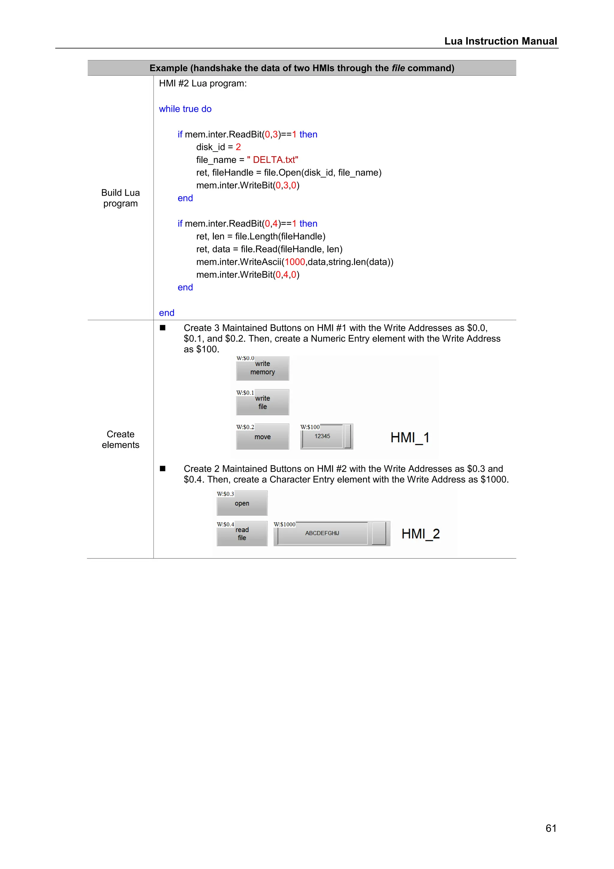 manual de programacion lua dopsoft para HMI delta | PDF