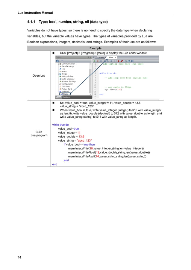 manual de programacion lua dopsoft para HMI delta | PDF