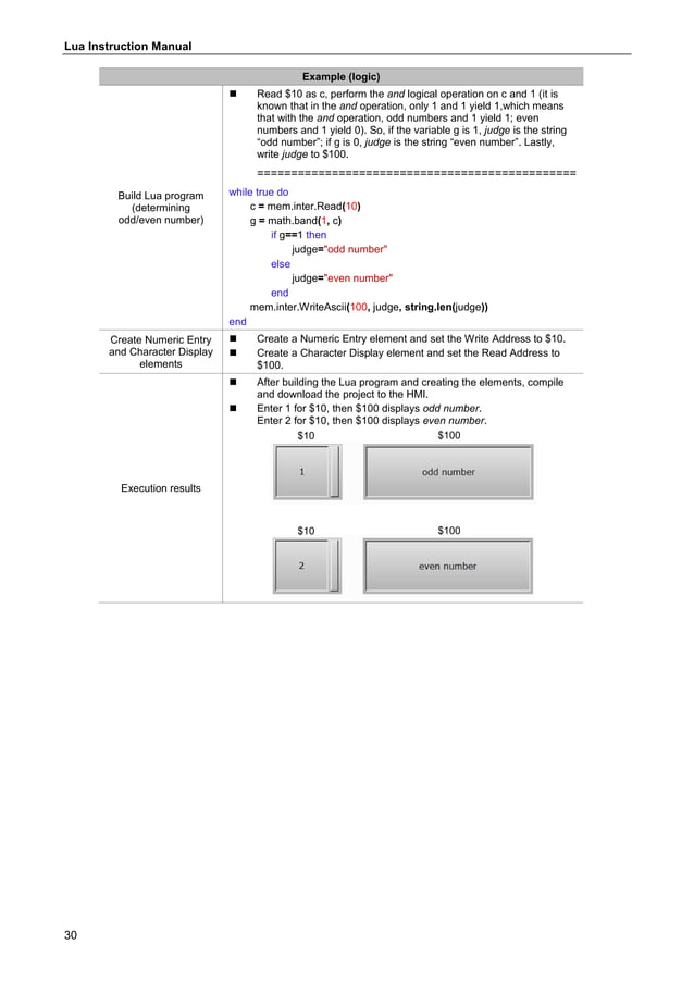 manual de programacion lua dopsoft para HMI delta | PDF