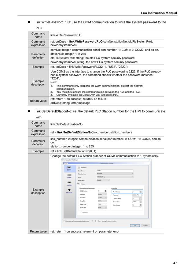 manual de programacion lua dopsoft para HMI delta | PDF
